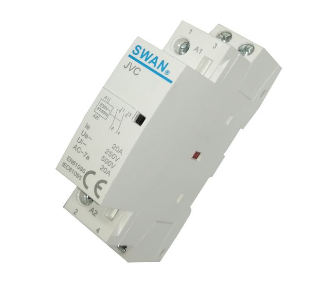 CO-JVC2-11-25A - DIN RAIL MOUNT AC MODULAR CONTACTOR 25A 230V 1NO+1NC