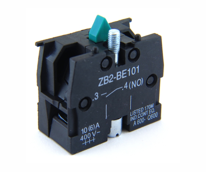 PB-ZB2-BE101 - CONTACT BLOCK N/O BE101 GREEN